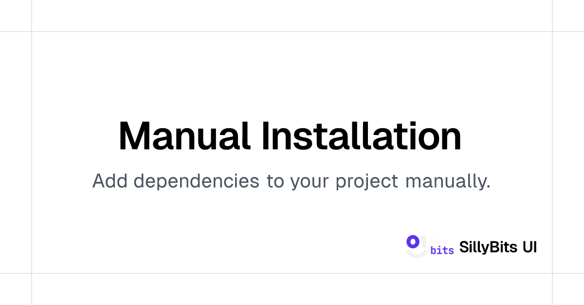 Manual Installation | SillyBits UI